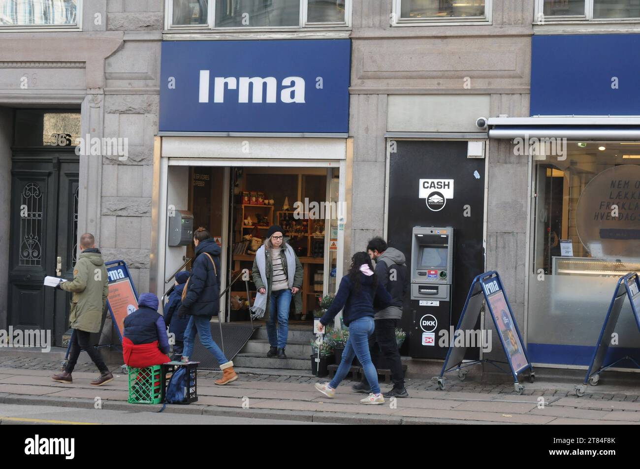 Copenhagen, Denmark /18 November 2023/Danish brand Irma grocery store ...