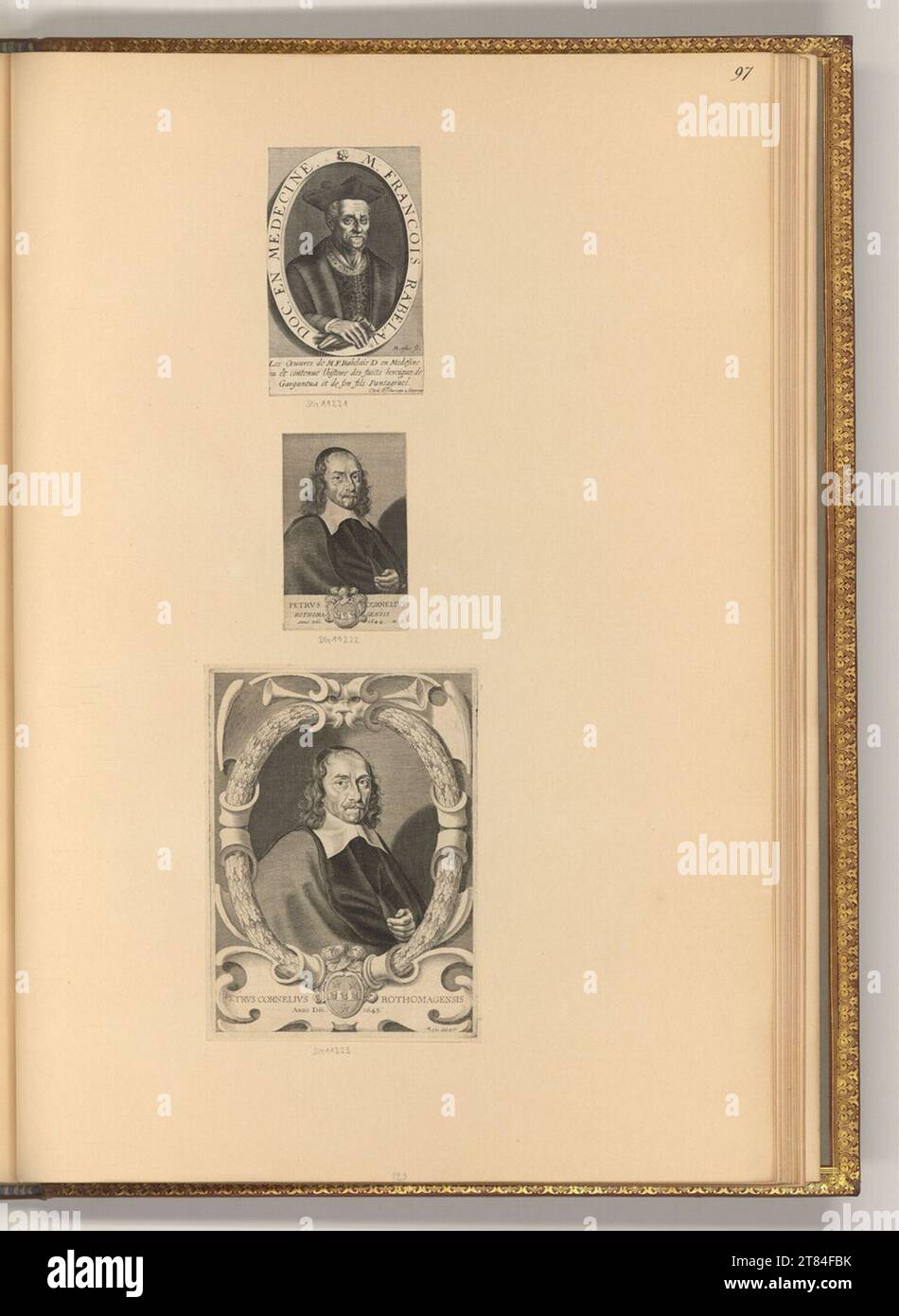 Michel Lasne (Engraver) Porträts François Rabelais, Pierre Corneille ...