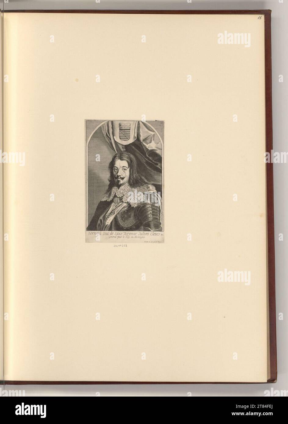 Pierre Daret (Engraver) PortRäT Bernard Duc the Saxes Weymar. Copper ...