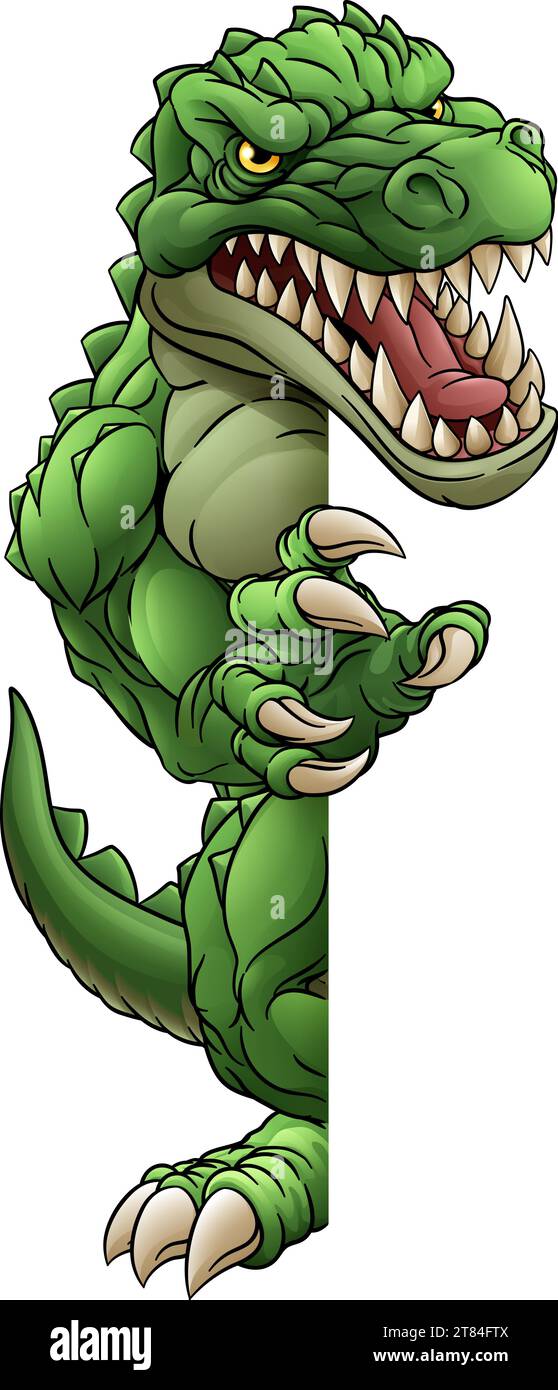 Crocodile Alligator Cartoon Lizard Dino Monster Stock Vector Image ...