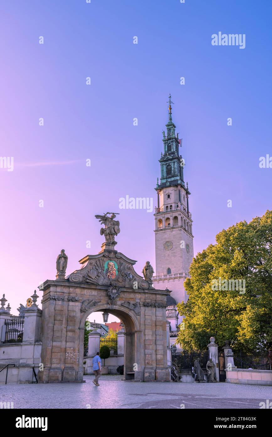 Poland, Czestochowa - July 19, 2023: Jasna Gora fortified monastery and ...