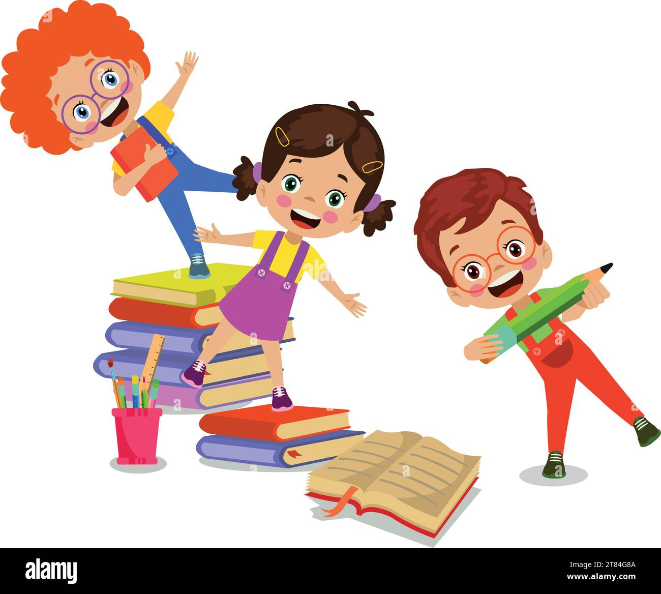 Open books clipart hi-res stock photography and images - Alamy