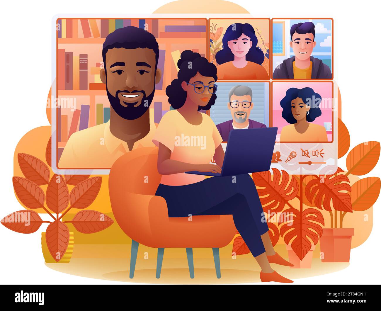 Video conferencing learning Cut Out Stock Images & Pictures - Alamy Video conferencing learning Cut Out Stock Images & Pictures - Alamy