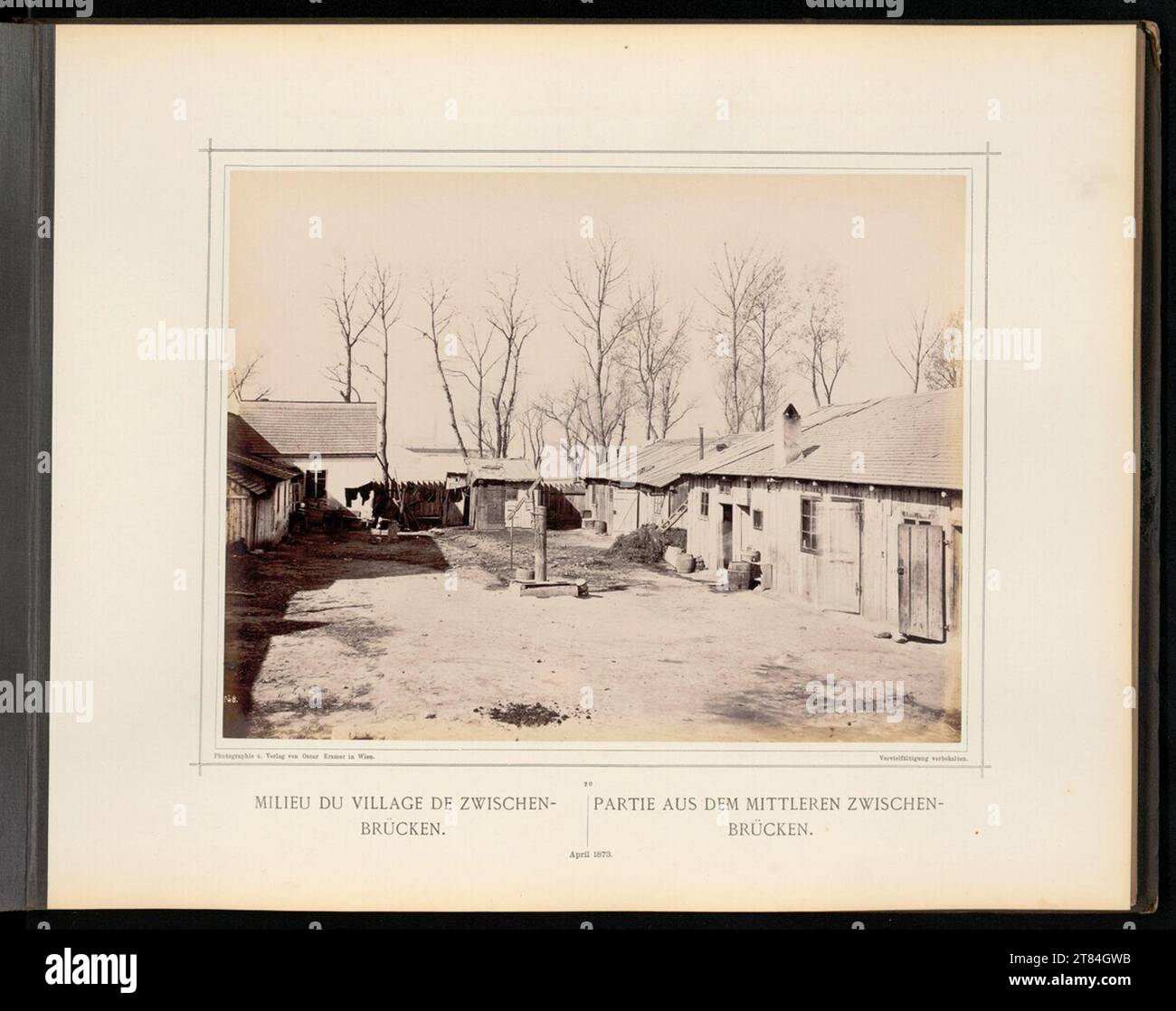 Oskar Kramer Game from the middle intermediate bridges April 1873 ...