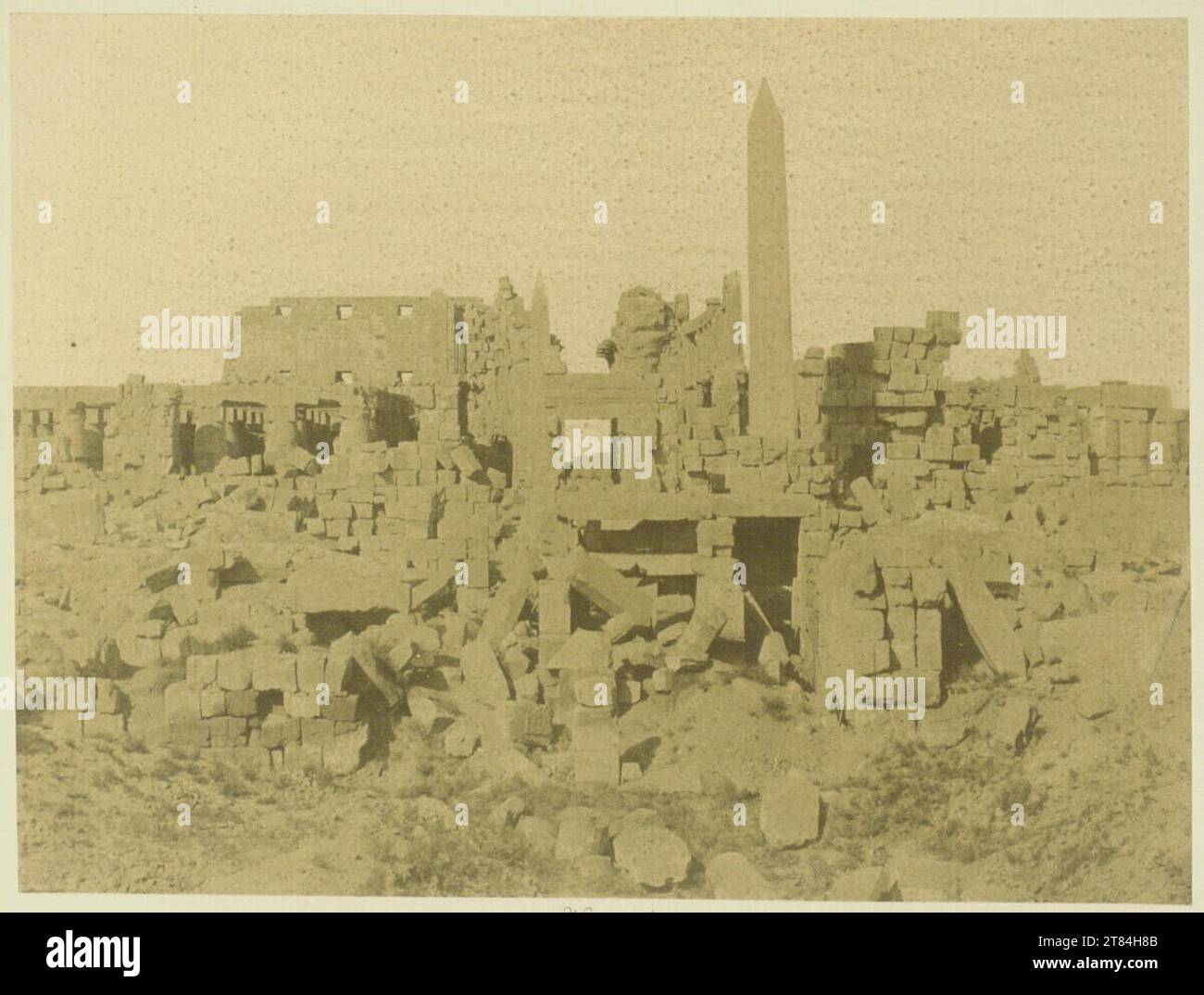 Robert Murray Karnak, view from the east to west to the central part of ...