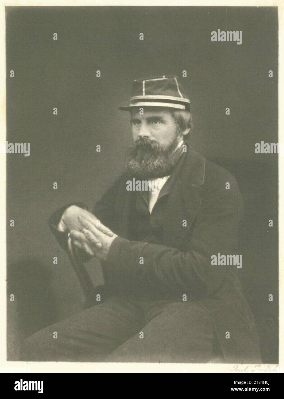 Paul Pretsch Self -portrait of Roger Fenton. Photogalvanography (t ...