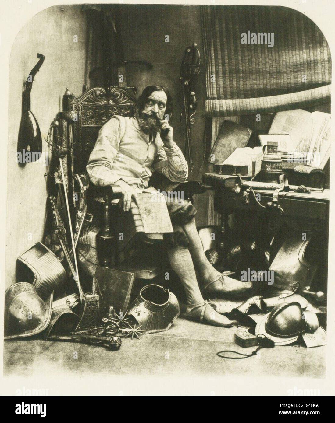 Paul Pretsch Don Quixote in his study room. Fotogal vanography (high ...
