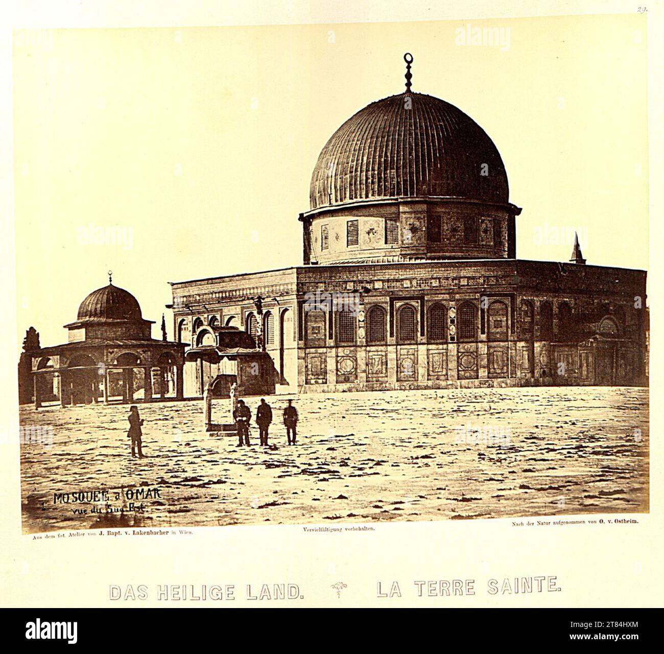 Johann Baptist von Lakenbacher Peristyl of the Omar mosque. Albumin ...