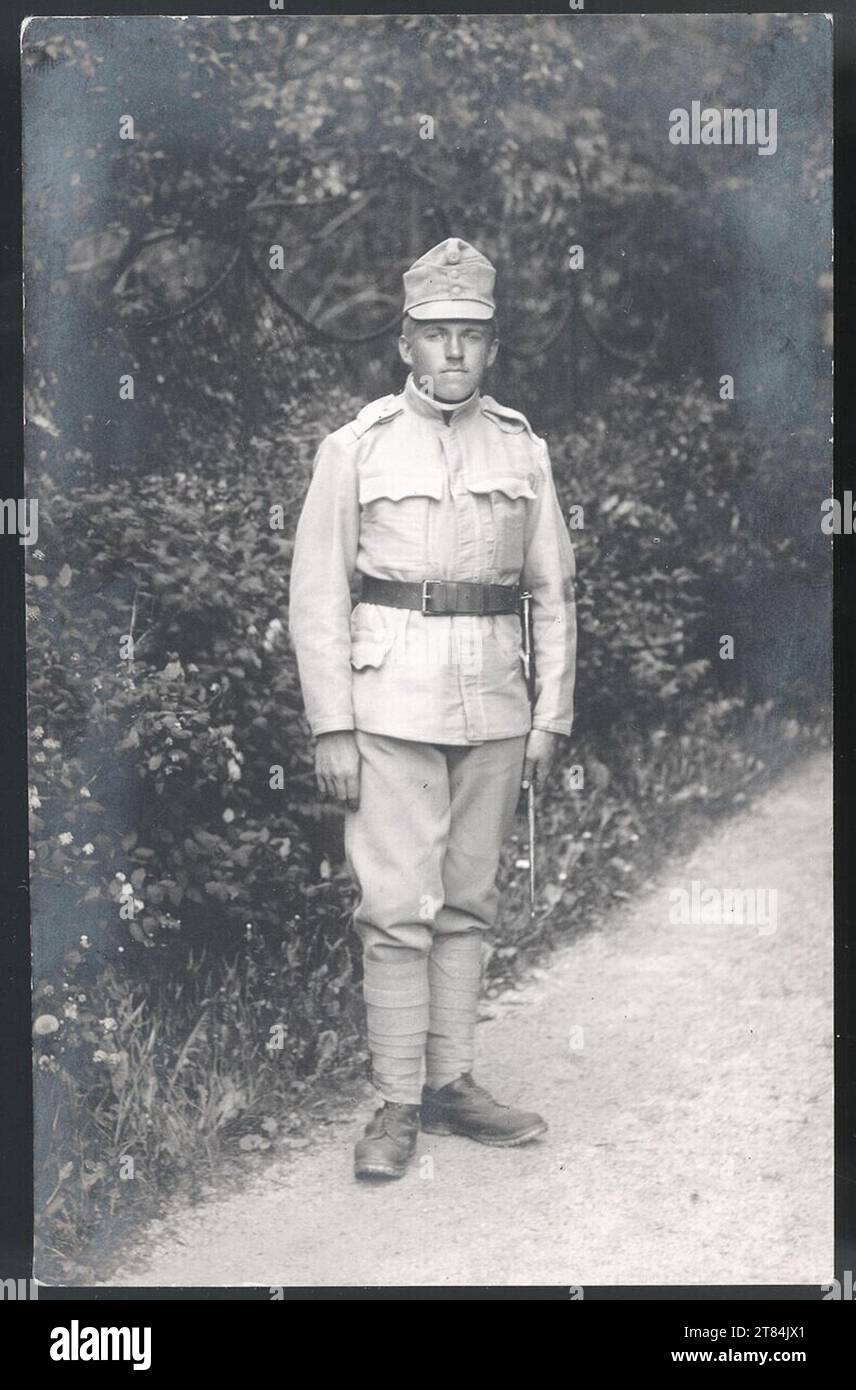 Johann Victor Krämer Soldier. Silver gelatin paper around 1900 Stock ...