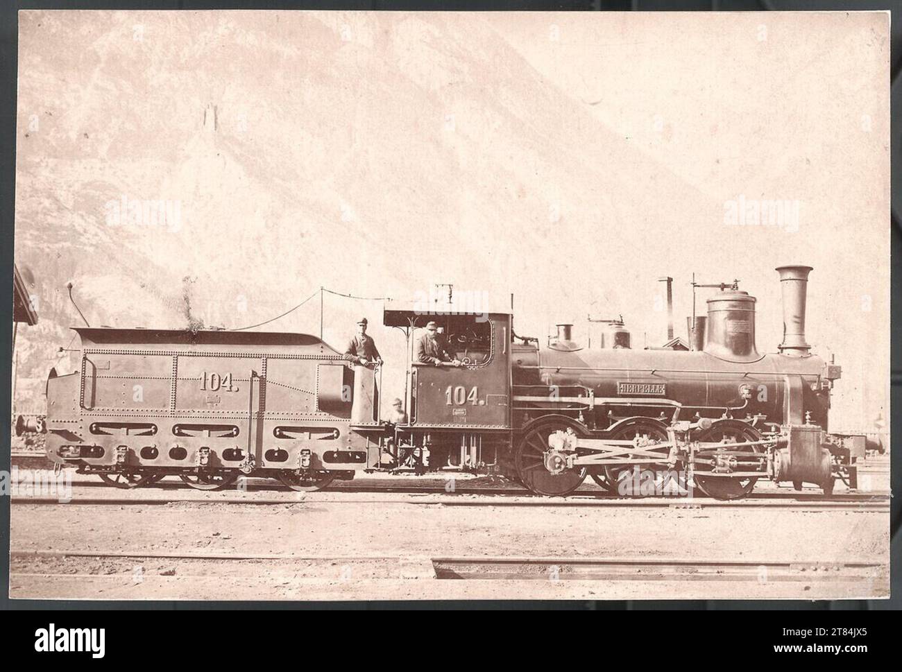 Johann Victor Krämer Railroad. around 1900 Stock Photo - Alamy