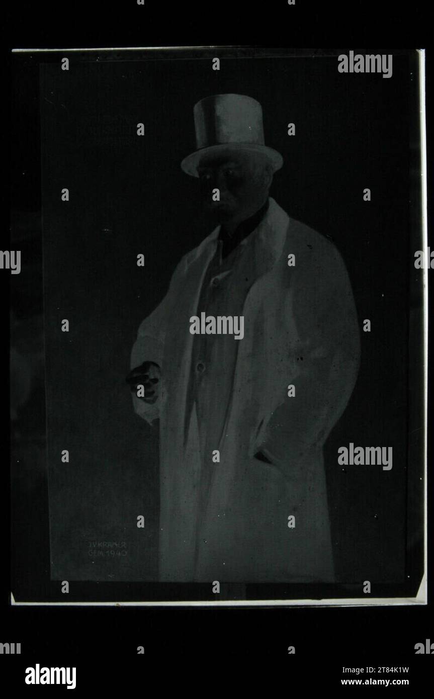 Johann Victor Krämer Portrait of Max Burckhardt. Loud after 1940 Stock ...