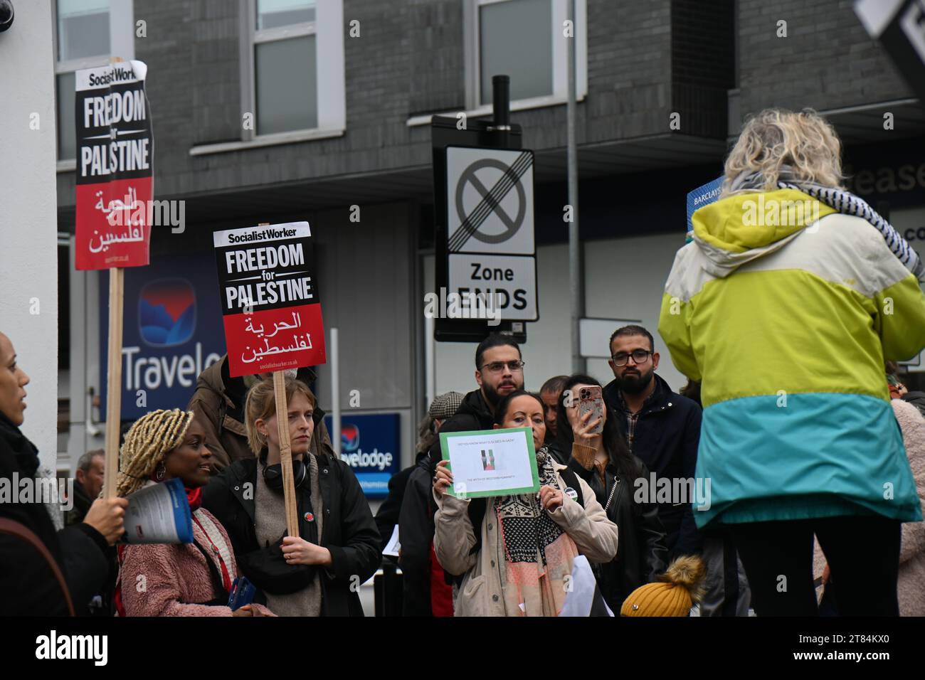 Walthamstow, London, UK. 18th November 2023. Local people held a ...