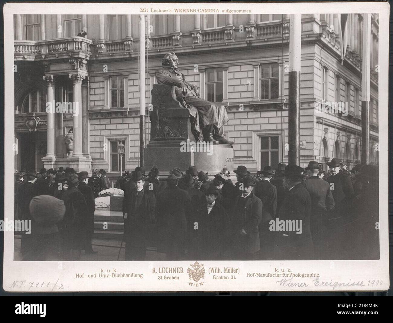Rudolf Lechner (Wilhelm Müller) Unveiling of the Goethe statue in ...