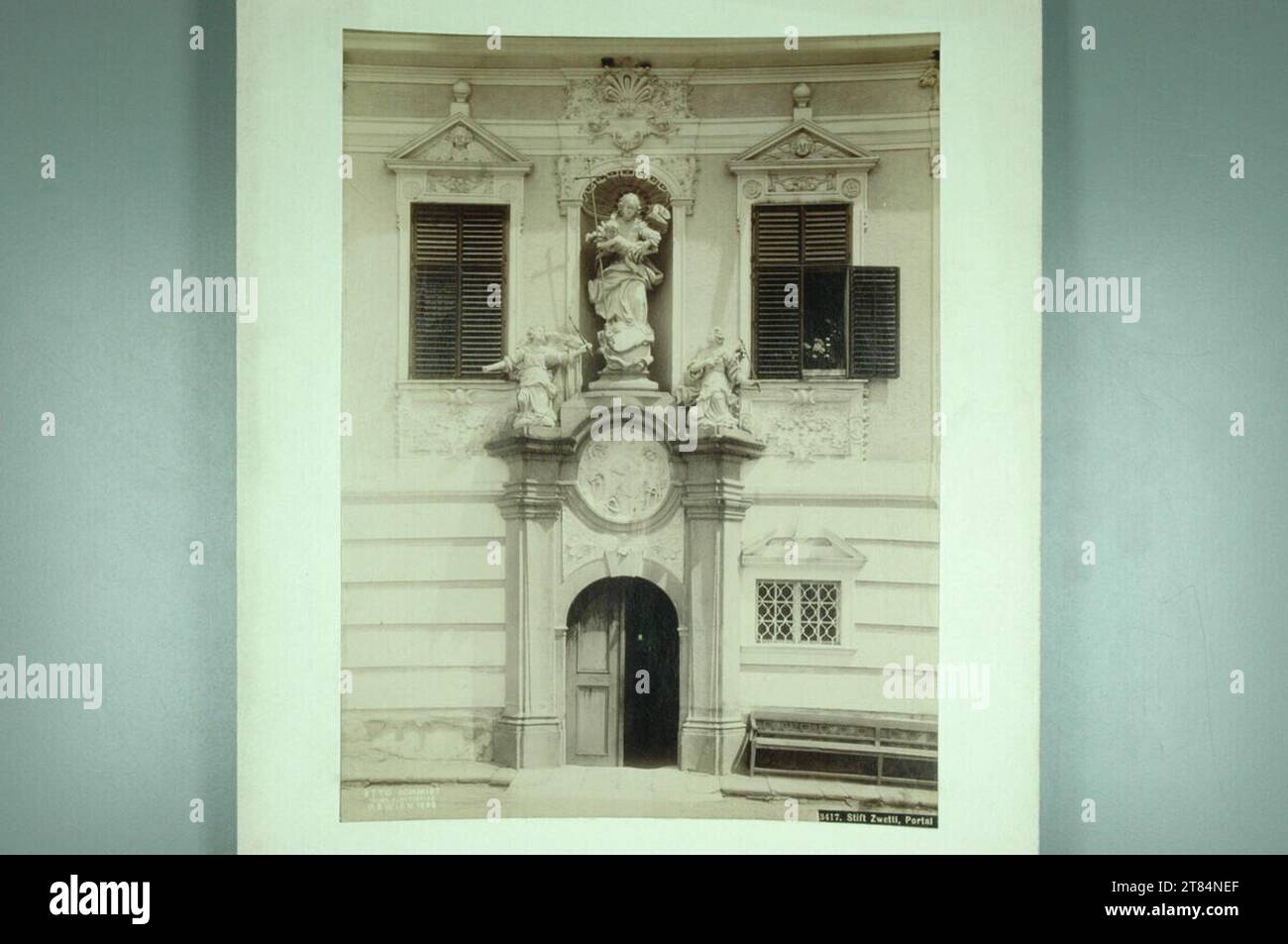 Otto Schmidt Abbey Zwettl, portal. Albumin, on cardboard 1896 , 1896 ...