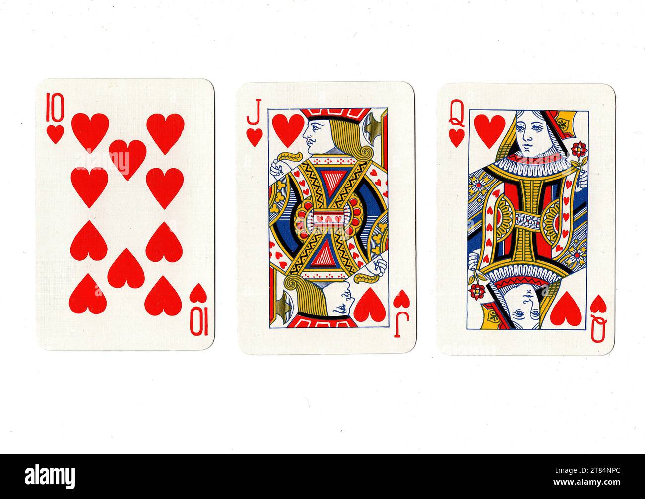 Playing cards run hearts hi-res stock photography and images - Alamy