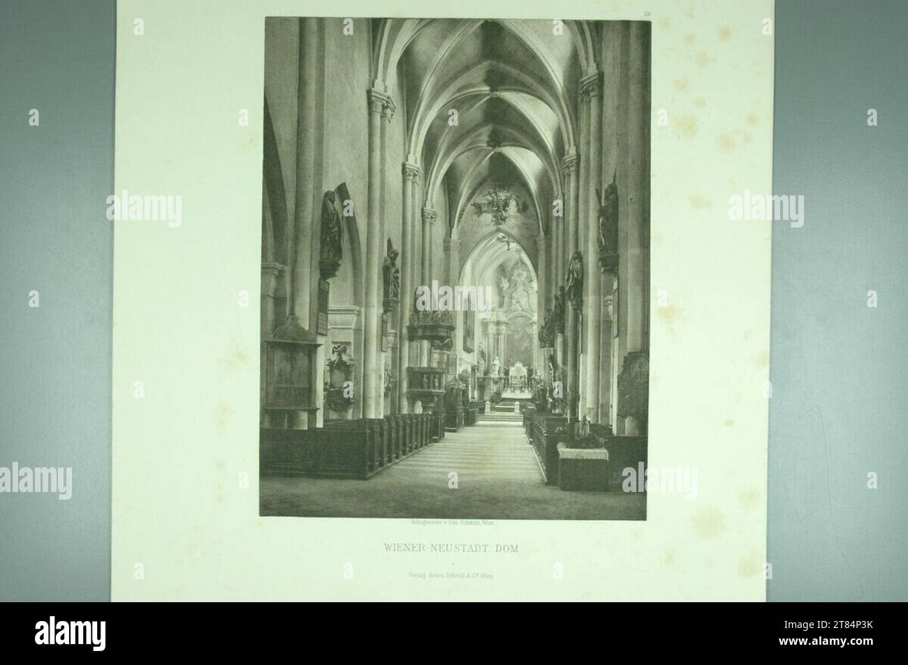 Otto Schmidt Wiener Neustadt, cathedral. Heliogravure, partly stock ...