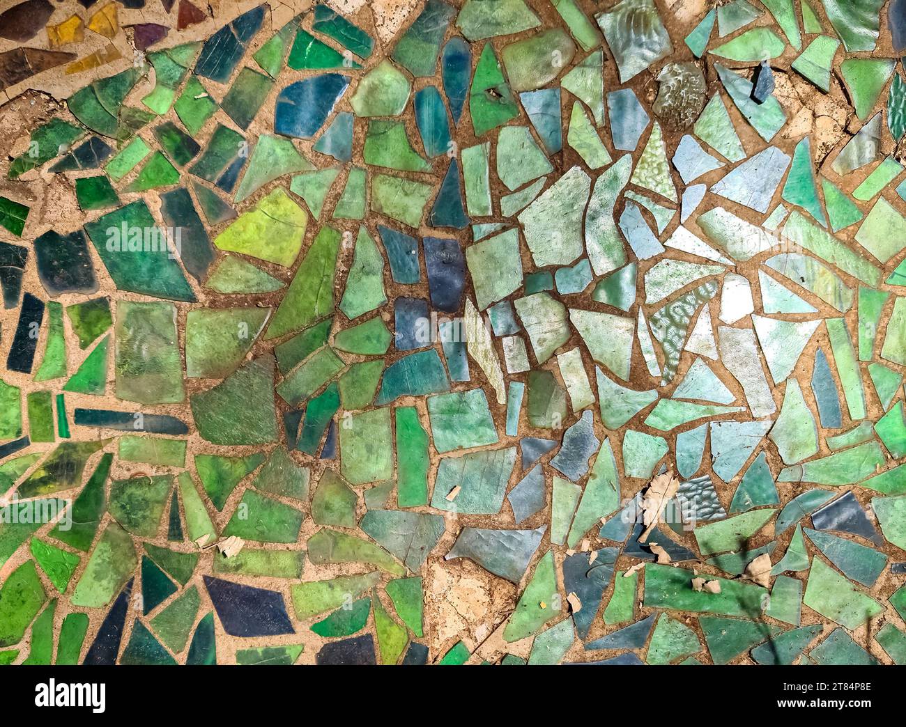 View at vibrant color floor tiles on the ground Stock Photo - Alamy