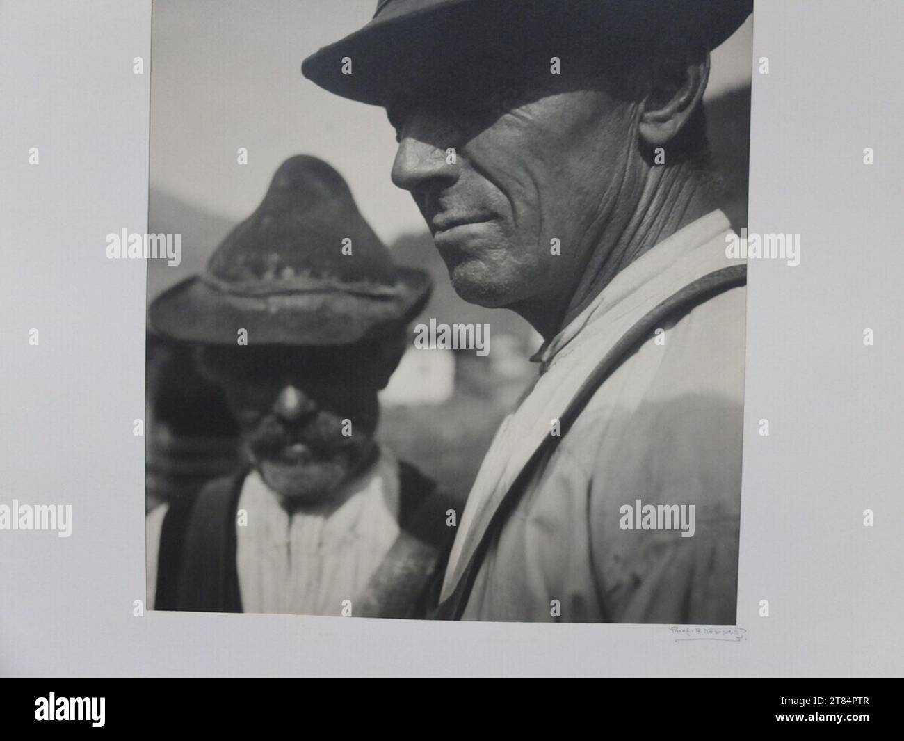 Rudolf Koppitz Sarntheiner Bauer (original title). Silver gelatin, matt ...