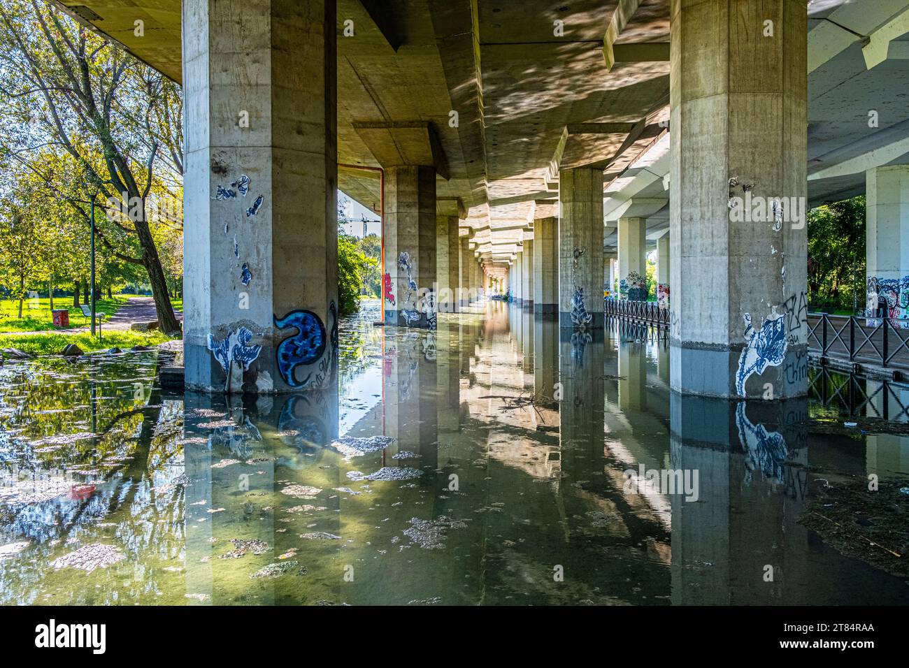 Milan:modern architecture in the new square Adriano Olivetti Stock ...