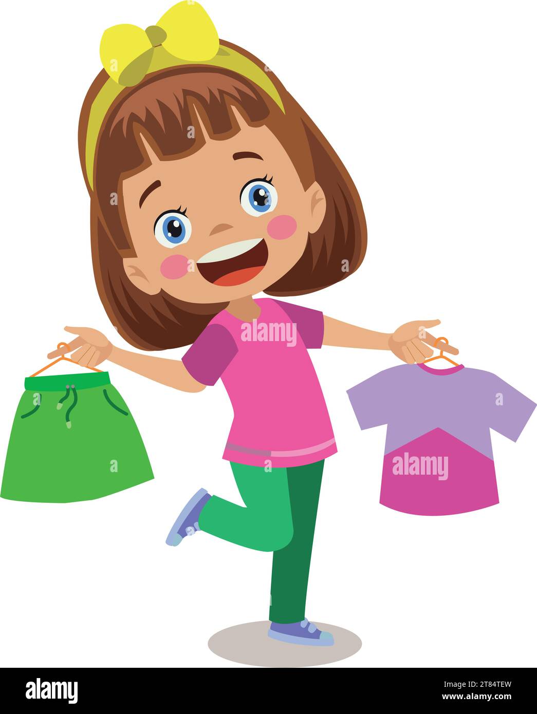 Picking Out Clothes Clipart