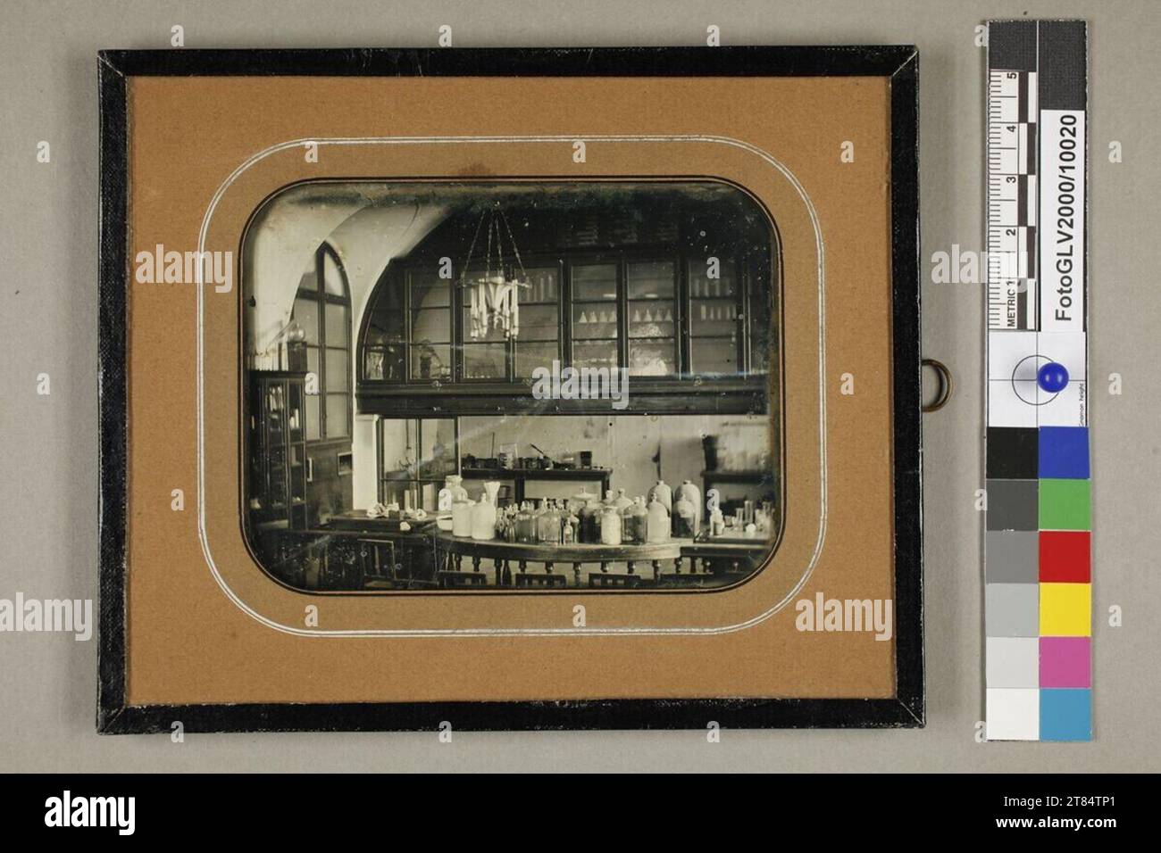 Joseph von Pasqualati Interior view of the chemical laboratory in the ...