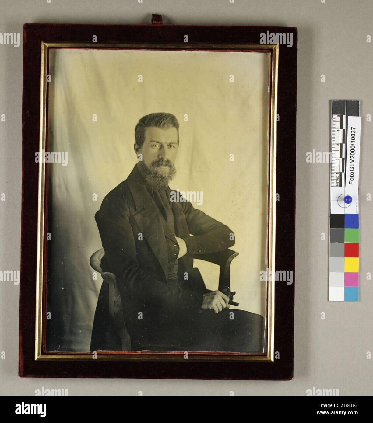 Anonym Portrait Peter Wilhelm Friedrich Voigtländer. Daguerreotype, in ...