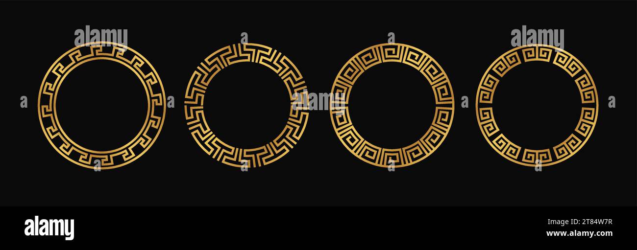 Greek circle frame vector design. Circle border Stock Vector Image ...