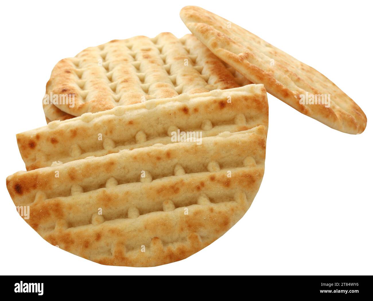Greek pita bread or flatbread closeup and isolated Stock Photo - Alamy