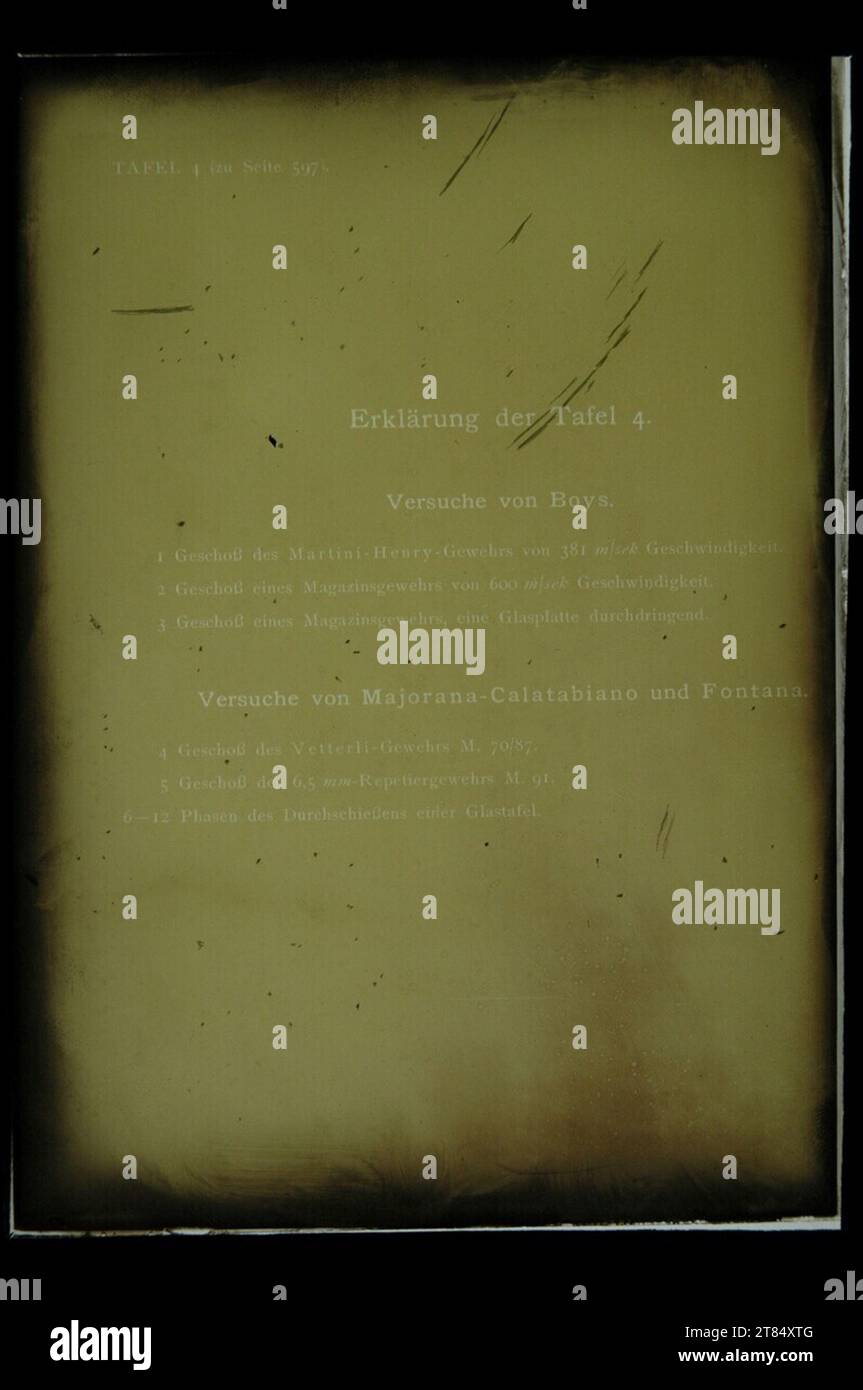 Ernst Mach Negative to the Mach's project film photographs. Loud Stock ...