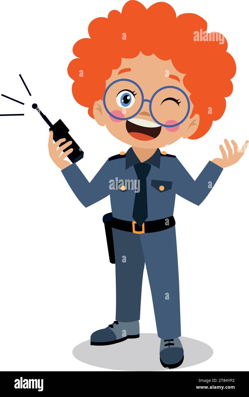 police officer making a stop sign Stock Vector Image & Art - Alamy