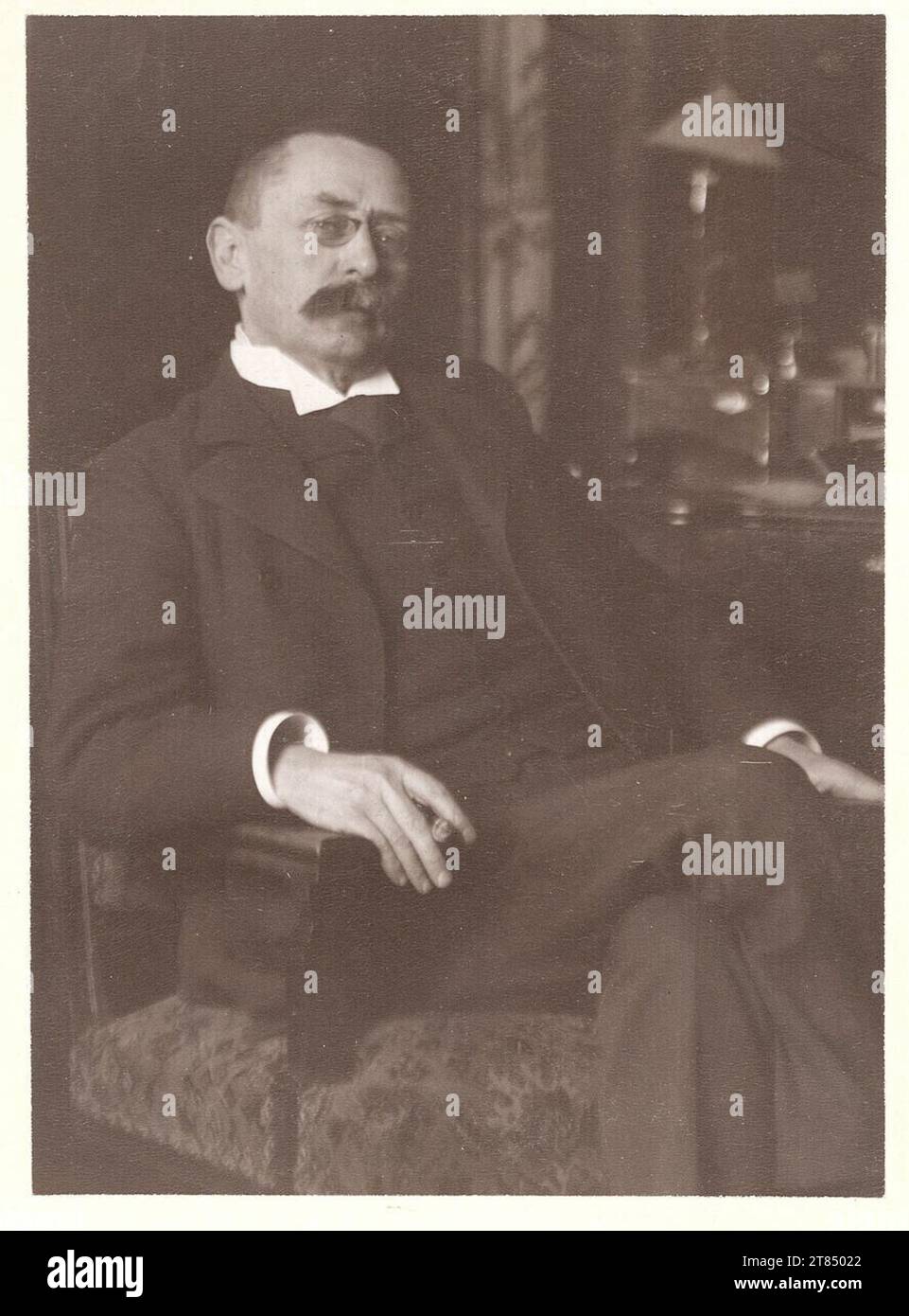 Ludwig David Hans Watzek. Collodium paper matt collower paper, photo on ...