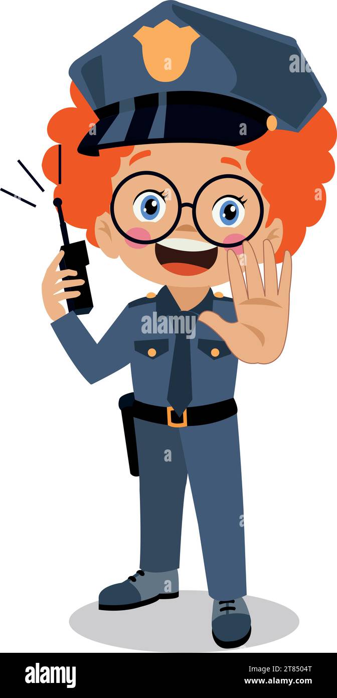 police officer making a stop sign Stock Vector Image & Art - Alamy