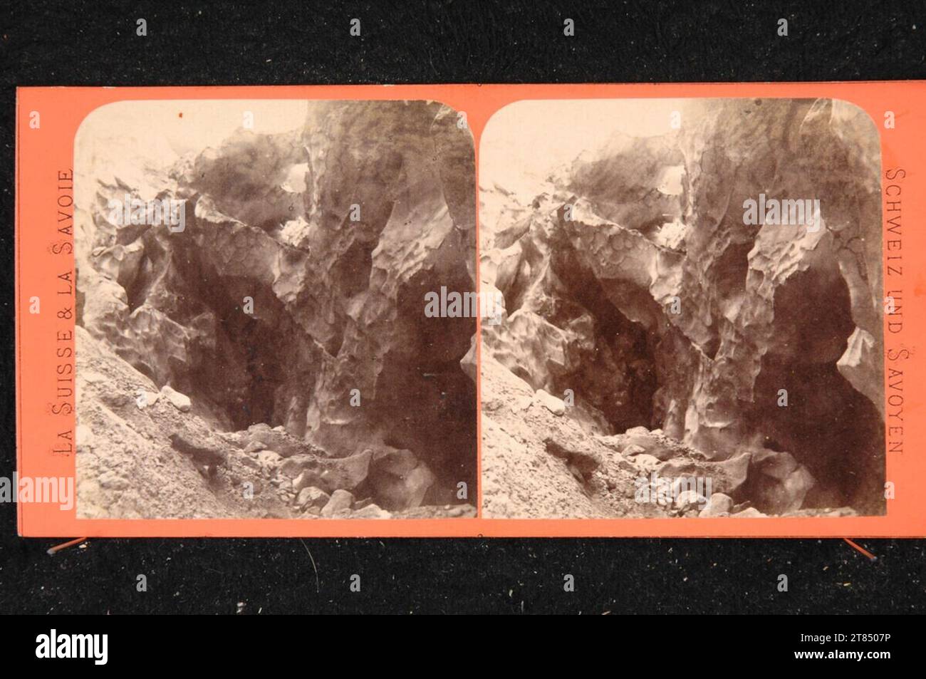 Adolphe Block Ice structure on the top (Chamonix). Albumin paper, on ...