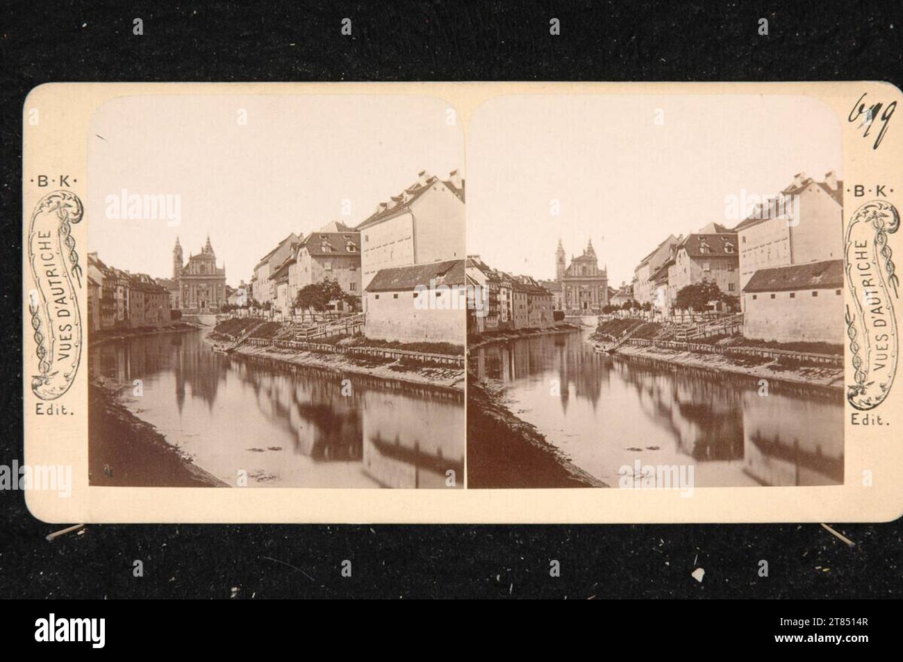 Adolphe Block (Verleger in) Laibach. Albumin paper, on the box box ...