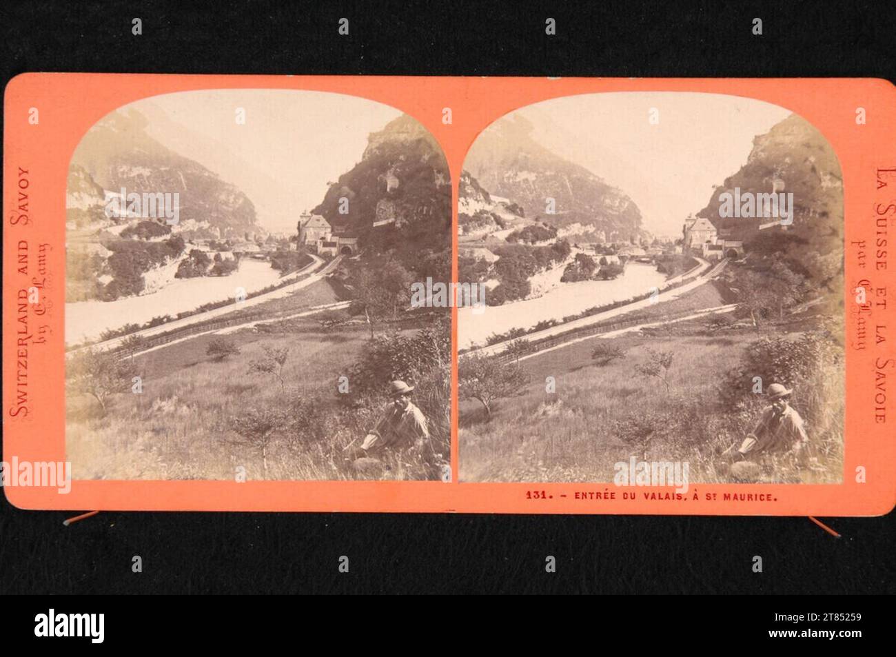 Pierre Eleonor Ernest Lamy St. Maurice. Albumin paper, on the box box ...