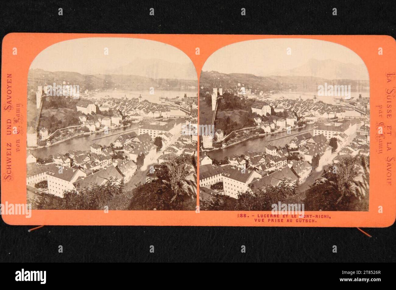 Pierre Eleonor Ernest Lamy Lucerne. Albumin paper, on the box box ...