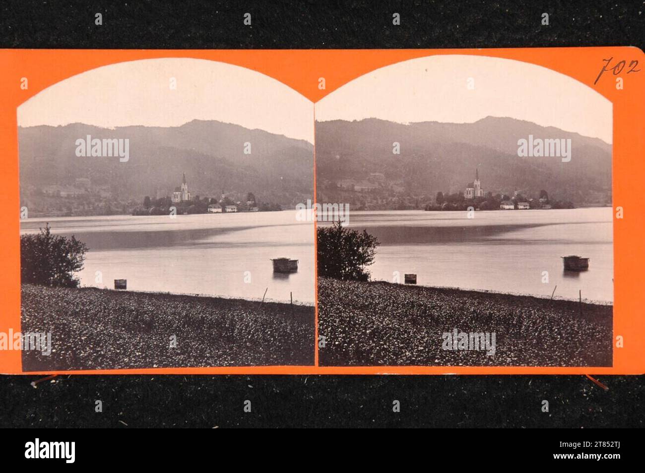 Oskar Kramer Carinthia, Maria Wörth. Albumin paper, on the box box ...