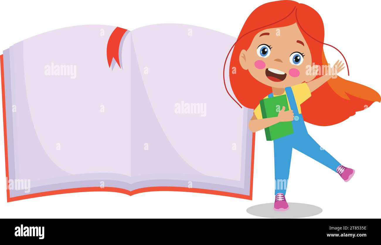 cute happy students reading books Stock Vector Image & Art - Alamy