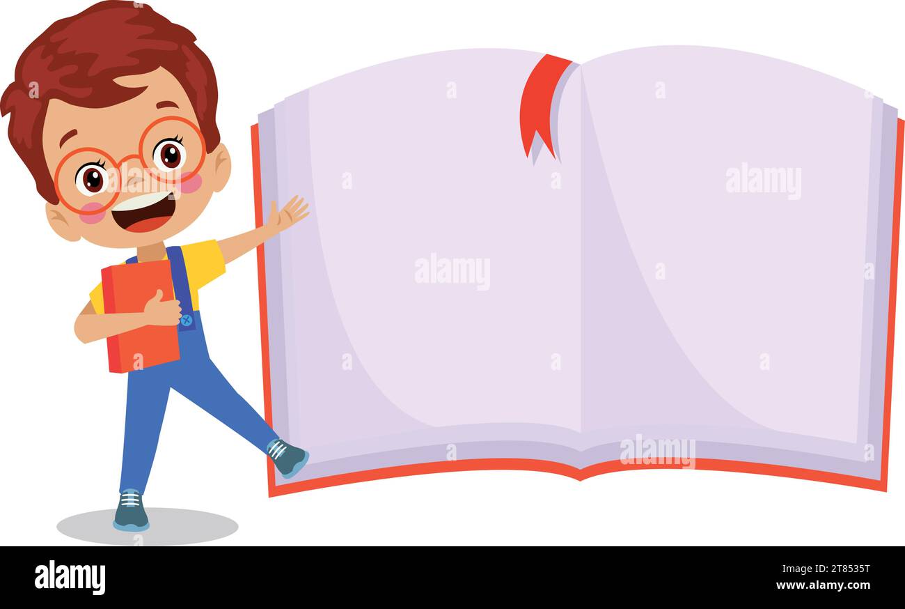 cute happy students reading books Stock Vector Image & Art - Alamy