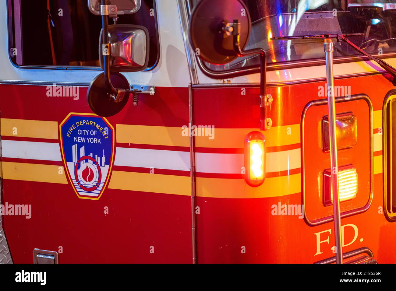 Fire truck from the New York Fire Department Stock Photo - Alamy