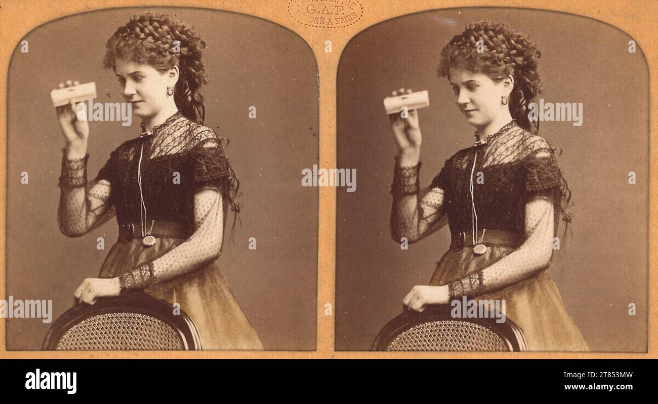 Sophus Williams Bertha Horn. For review, albumin paper, stabbed and ...