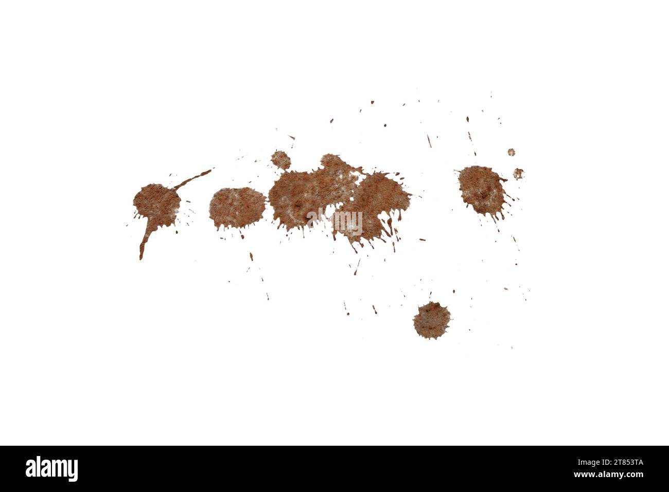 mud isolated on white background Stock Photo - Alamy