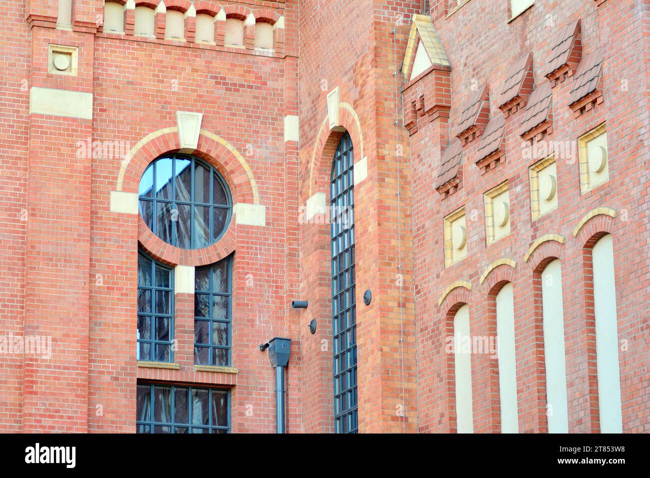 Revitalized red brick buildings Stock Photo - Alamy