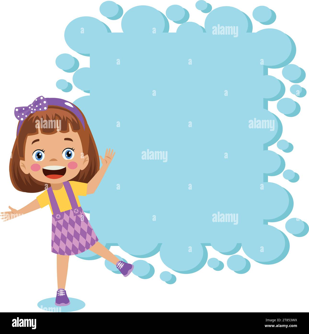 Your text here cute boy holding note paper Stock Vector Image & Art - Alamy