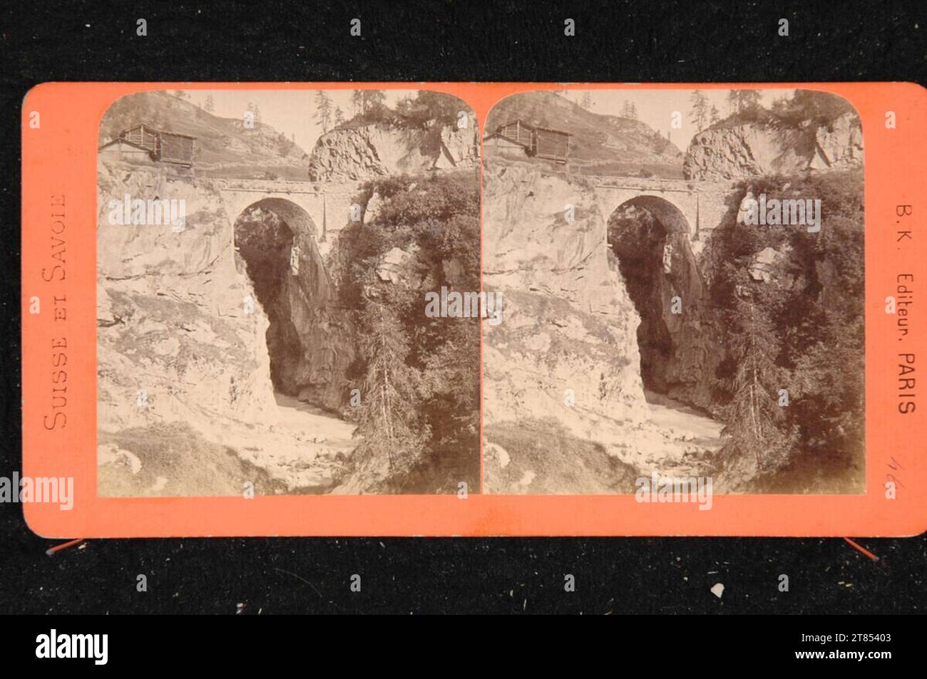 Adolphe Block St. Piero castle bridge to the big St. Bernhard. Albumin ...