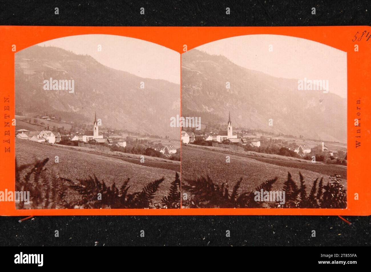 Alois Beer (ab 1883) Carinthia, Winklern. Albumin paper, on the box box ...