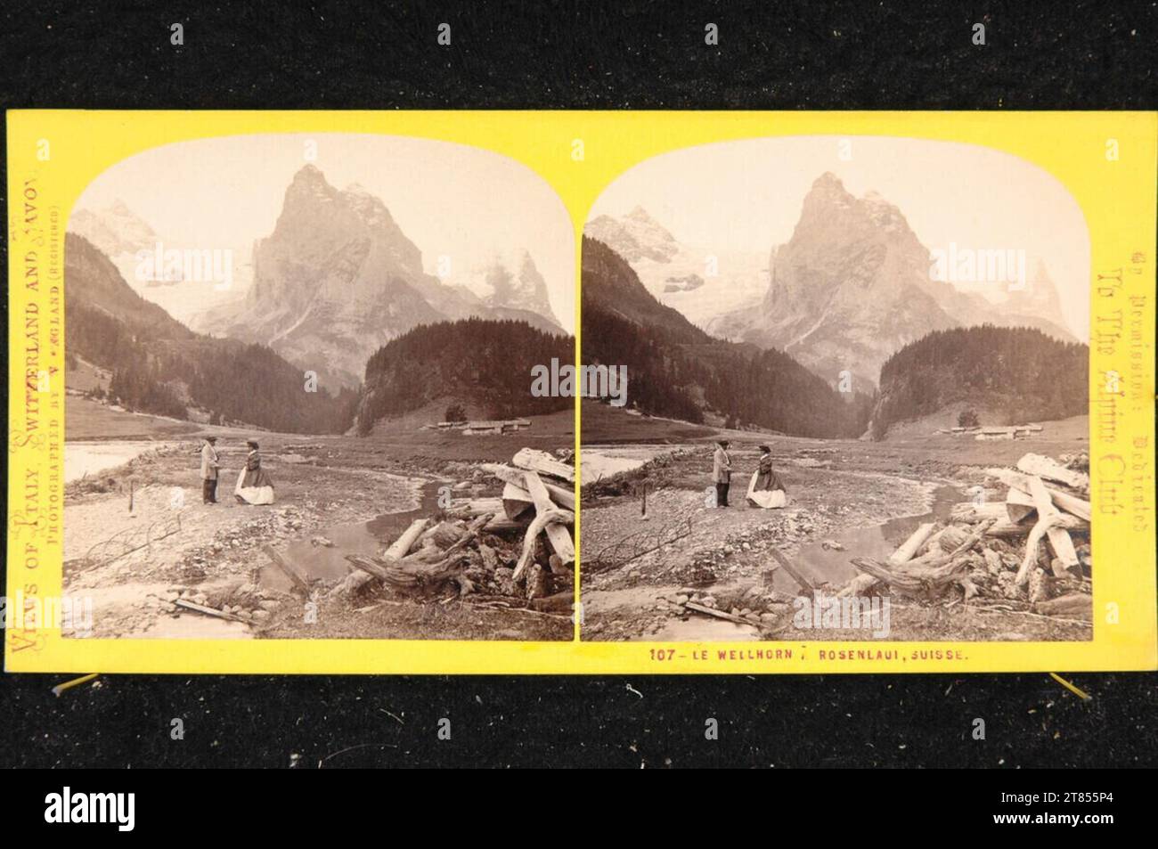 William England Wellhorn and Rosenlauigletscher. Albumin paper, on the ...