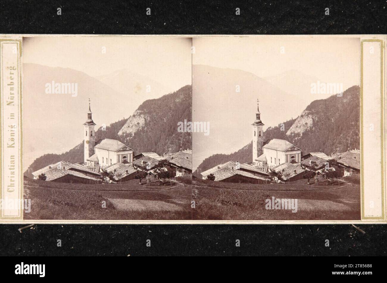Christian König Reith bei Seefeld. Albumin paper, on the box box ...