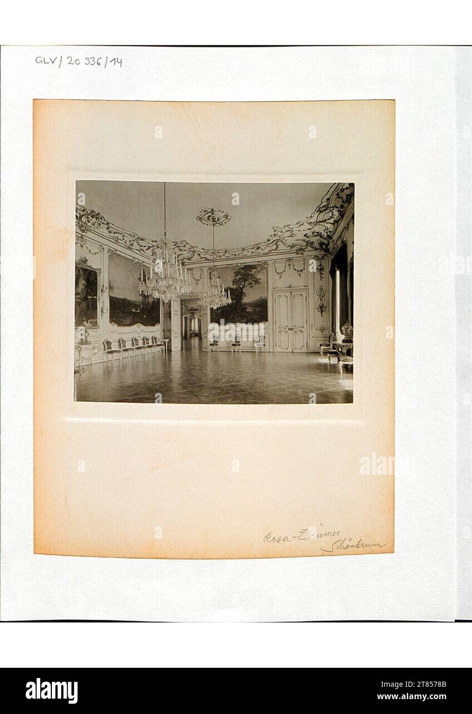 Heinrich Kessler So -called pink room in Schönbrunn Castle near Vienna ...