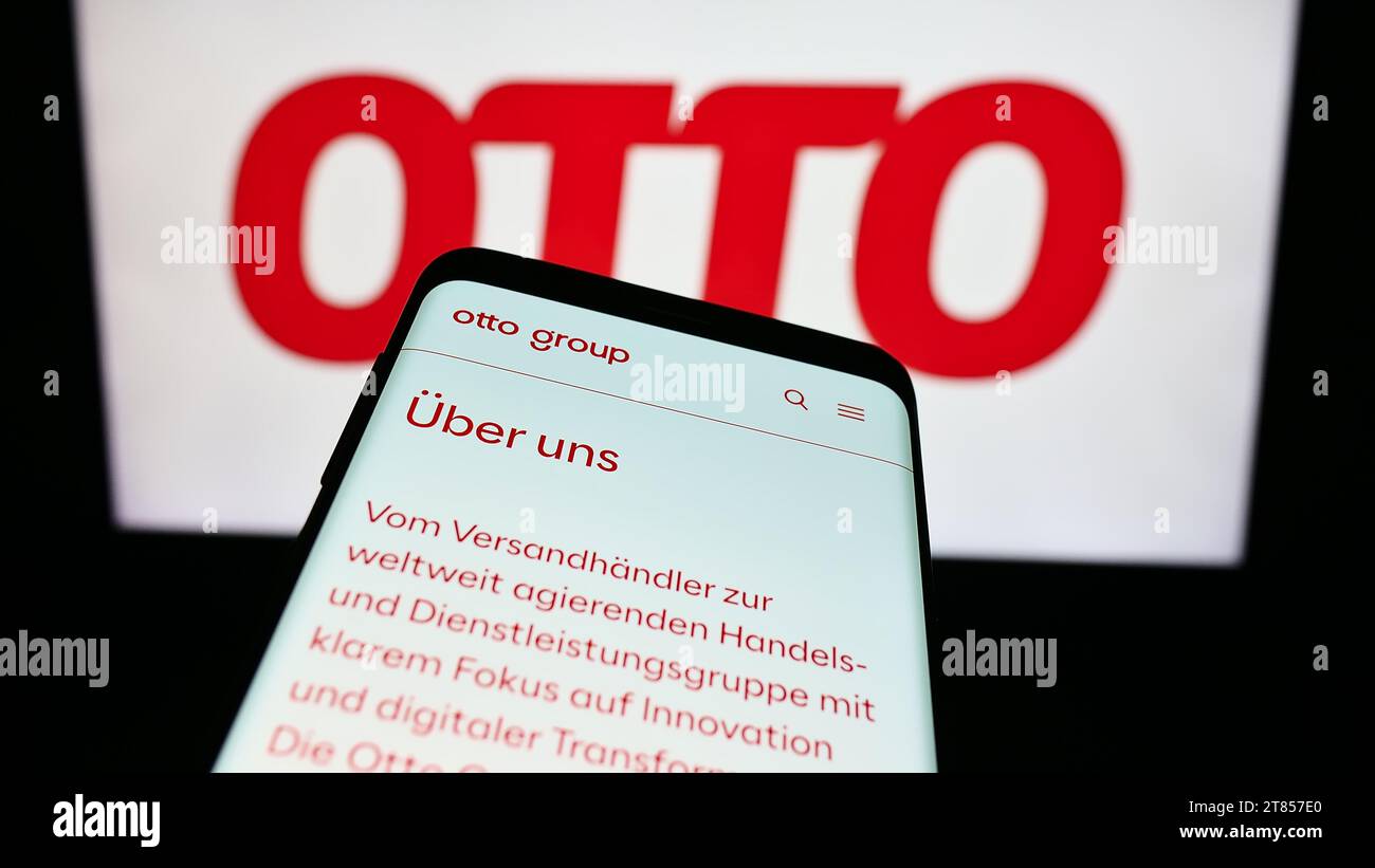 Smartphone with website of German mail order company Otto GmbH Co KG in ...